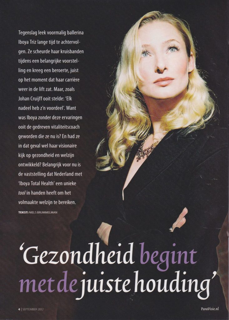 Paravisie “Gezondheid begint met de juiste houding” | Iboya Training ...