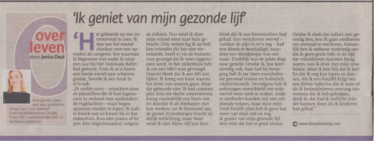 “Ik geniet van mijn gezonde lijf” | Iboya Training | Personal Trainer ...